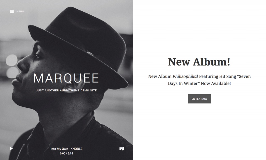Marquee WordPress Theme for Bands